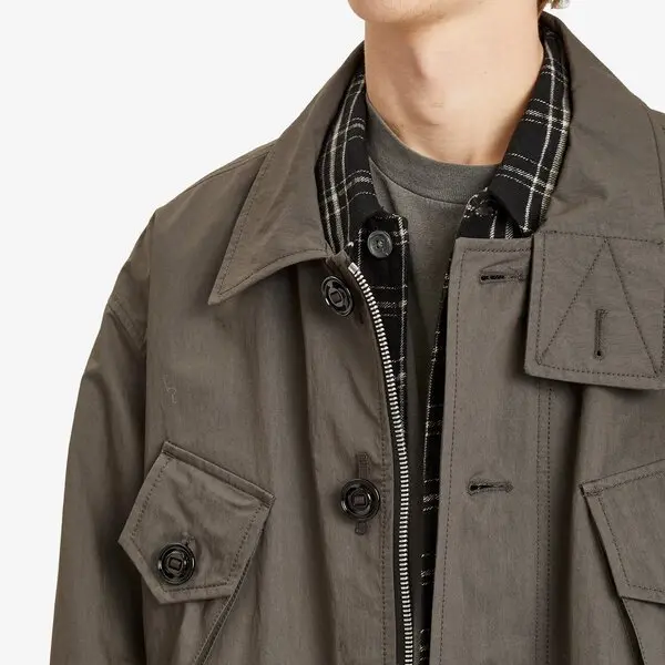 Our Legacy Nylon Service Jacket In Old Steel Excursion Nylon - 30
